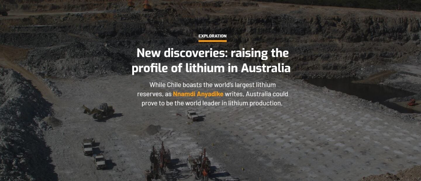 Leading in lithium: the new issue of MINE Australia is out now - Mining ...